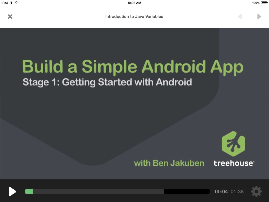 No Android Lessons on iPad (Example) | Treehouse Community